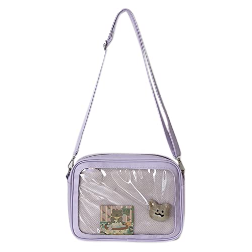 Luxury Pu Ita Bag Crossbody Women Sweet Bags Cute Transparent Pocket Japanese Style Shoulder Purse purses for women shoulder bag hobo