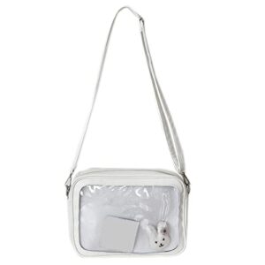 Luxury Pu Ita Bag Crossbody Women Sweet Bags Cute Transparent Pocket Japanese Style Shoulder Purse purses for women shoulder bag hobo