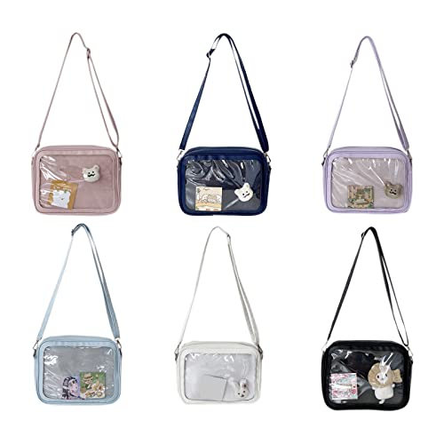 Luxury Pu Ita Bag Crossbody Women Sweet Bags Cute Transparent Pocket Japanese Style Shoulder Purse purses for women shoulder bag hobo