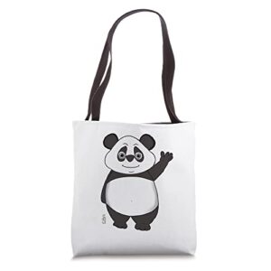 Cute Panda Bear Tote Bag