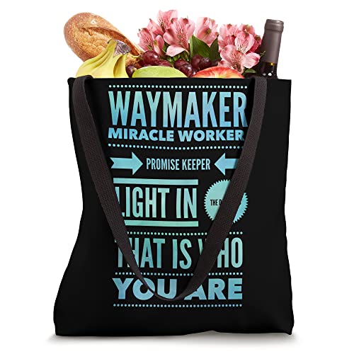 Waymaker Miracle Worker Promise Keeper Jesus King Christian Tote Bag