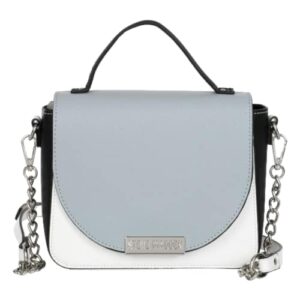 steve madden bmelodie crossbody saddle bag (blue)