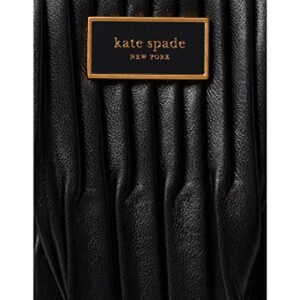 Kate Spade New York Patisserie Pleated Smooth Leather 3-D Croissant Clutch Black One Size