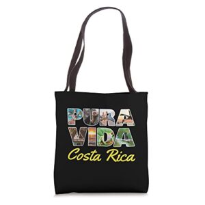 pura vida costa rica beach vibes vacation travel gift tote bag