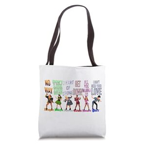 the six wives of henry viii, six the musical gift, tote bag