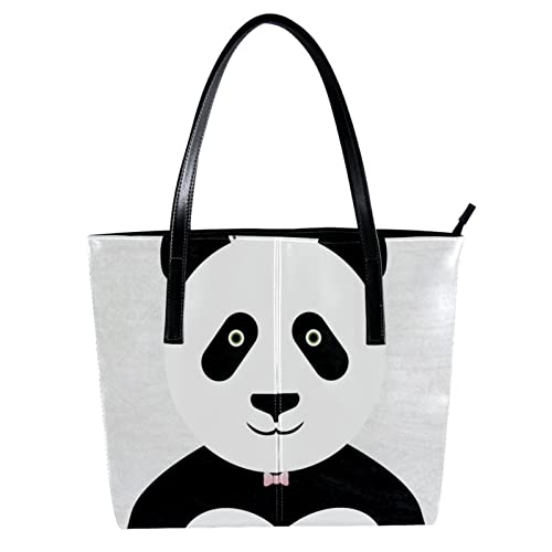 Tote Bag Women Satchel Bag Handbag Stylish Tote Handbag for Women Hobo Bag Fashion Crossbody Bag, Black and White Animal Panda