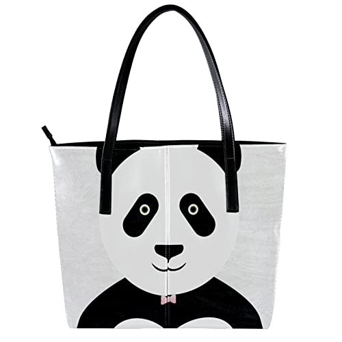 Tote Bag Women Satchel Bag Handbag Stylish Tote Handbag for Women Hobo Bag Fashion Crossbody Bag, Black and White Animal Panda