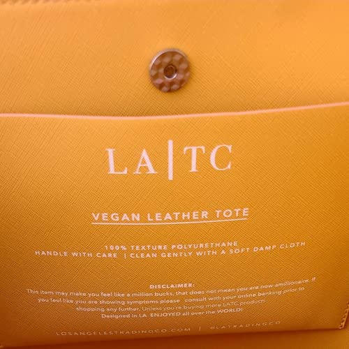 LA | TC Modern Vegan Tote - Fluent Italian (Lemon Yellow)