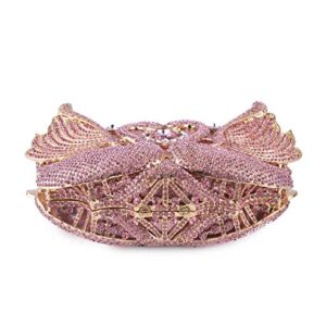 Luxury Glitter Clutch Purse Swans Heart Crystal Bling Evening Bags for Women Shining Shoulder Bags Crossbody Bags (Multi-color)