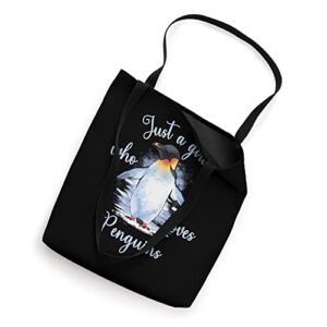 Just A Girl Who Loves Penguins Tote Bag