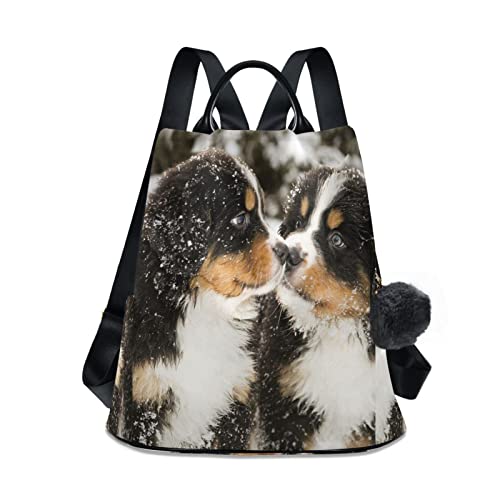 senya Women Fashion Backpack Purse Bernese Mountain Dog School College Backpack Anti Theft Rucksack Travel Shoulder Bag