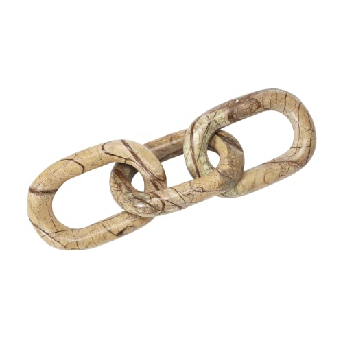 Bloomingville Marble, Variegated Tones Decorative Chain, Forest Brown