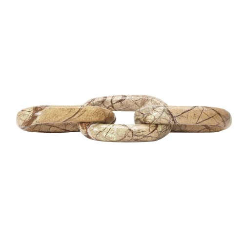 Bloomingville Marble, Variegated Tones Decorative Chain, Forest Brown