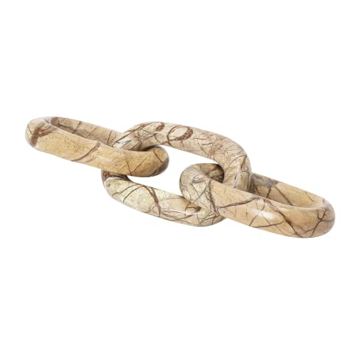 Bloomingville Marble, Variegated Tones Decorative Chain, Forest Brown