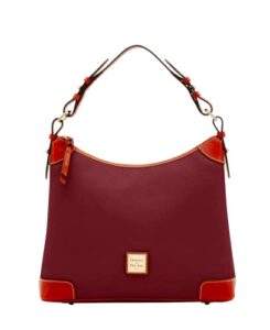 dooney & bourke pebble grain hobo shoulder bag handbag (wine)