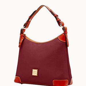 Dooney & Bourke Pebble Grain Hobo Shoulder Bag Handbag (Wine)