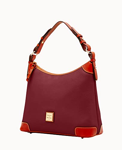 Dooney & Bourke Pebble Grain Hobo Shoulder Bag Handbag (Wine)