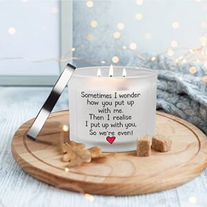 Gifts for Men Women - Anniversary Birthday Gifts for Him Her, Boyfriend Girlfriend Gifts Ideas, I Love You Gifts for Wife Husband, Lavender Scented Candle