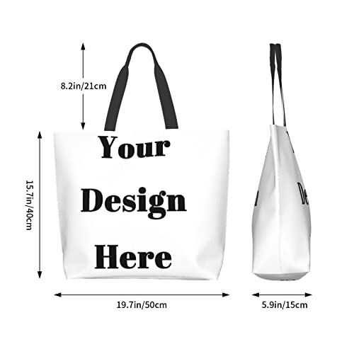 Custom tote bag Add Your Own Design Here Customized Handbag Outdoor Environmentally Friendly Add Your Name Your Text Custom Tote Bag Custom Handbag