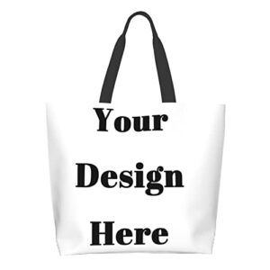 Custom tote bag Add Your Own Design Here Customized Handbag Outdoor Environmentally Friendly Add Your Name Your Text Custom Tote Bag Custom Handbag