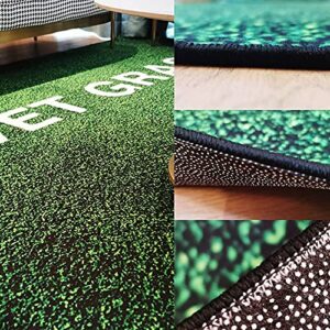 Carpet Wet Grass Rug Carpet Living Room Decoration Carpet Bedroom Bedside Bay Window Area Rugs Sofa Floor Mat Rugs (23.62 in x 35.43 in)