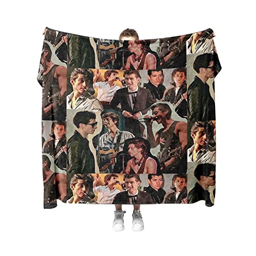 Zhangzhihua Alex Turner Throw Blanket for Women Men Girls Boys Couch Sofa Bed Decor 60" x 50" (150cm x 130cm)