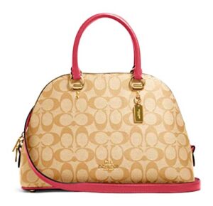 coach katy satchel in signature canvas