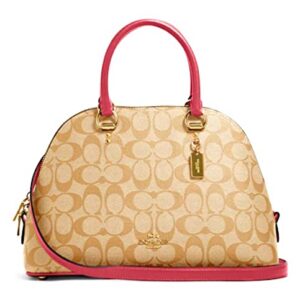 Coach Katy Satchel In Signature Canvas