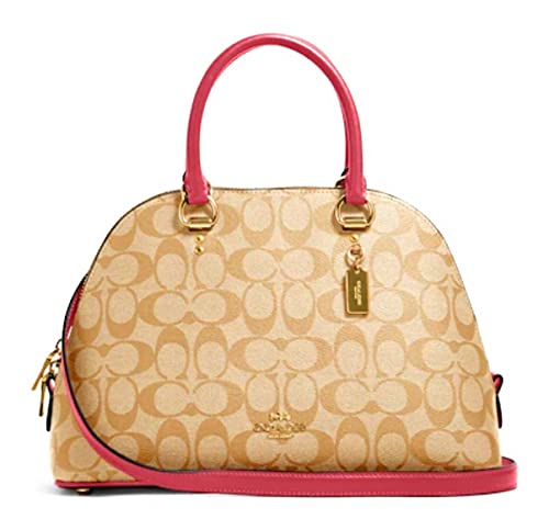 Coach Katy Satchel In Signature Canvas