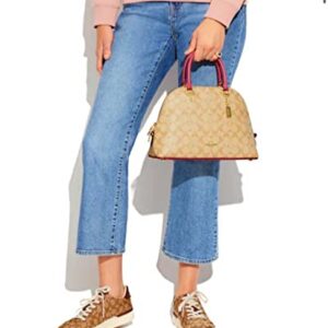 Coach Katy Satchel In Signature Canvas