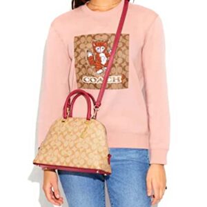 Coach Katy Satchel In Signature Canvas