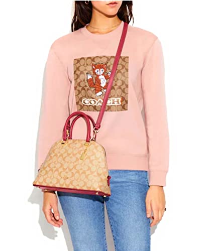 Coach Katy Satchel In Signature Canvas