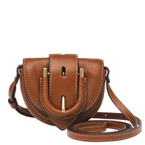 fossil harwell mini crossbody, brown