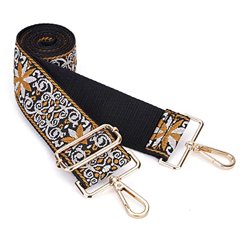 HKCLUF Wide Purse Strap Women Guitar Strap Purse For Women Adjustable Replacement Straps for Handbags Crossbody Shoulder Bucket Bag Replacement Belt