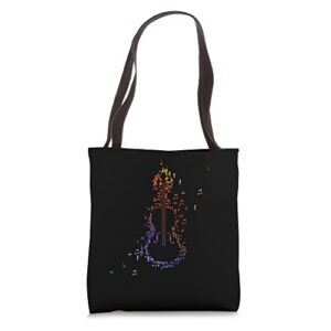 violin violins sheet music violinist musician tote bag