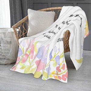 Grandma Blanket from Grandkid Birthday Gifts for Grandma 50"×60" Cozy Soft Grandma Throw Blanket for Couch Warm Super Soft Blanket Comfy Lap Blanket for Sofa