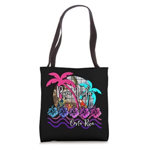 pura vida costa rica family vacation spring break souvenir tote bag