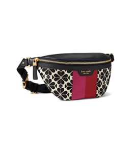 kate spade new york spade flower jacquard shelly medium belt bag cream multi one size