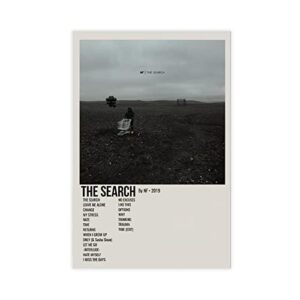 the search poster music album nf poster wall art decor print canvas poster for living room bedroom unframe-style 12x18inch(30x45cm)