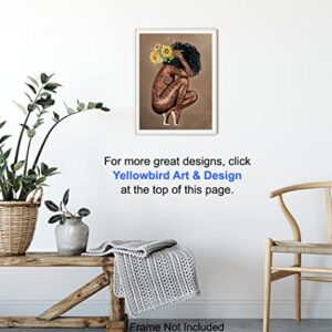 Black women Wall Art & Decor - Black Art - African American Wall Art - Afro Black Woman Wall Art - African American Women Wall Art - I Am - Positive affirmation Black Girl Magic Poster - UNFRAMED 8x10