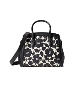 kate spade new york knott rosy garden medium satchel black multi one size