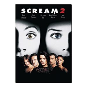 Scream Poster Sets 6 for Room Aesthetic Horror Movie Canvas Wall Art Modern Thriller Wall Decor Prints for Living Room Bedroom 12x18in Unframed