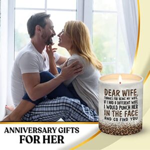 Valentines Day Gifts for Her, Wife - Wife Valentines Day Gifts - Gifts for Wife from Husband - Wife Gifts from Husband - Anniversary, Birthday Gifts for Wife - Romantic Gifts for Her - Candles 10 Oz