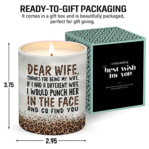 Valentines Day Gifts for Her, Wife - Wife Valentines Day Gifts - Gifts for Wife from Husband - Wife Gifts from Husband - Anniversary, Birthday Gifts for Wife - Romantic Gifts for Her - Candles 10 Oz