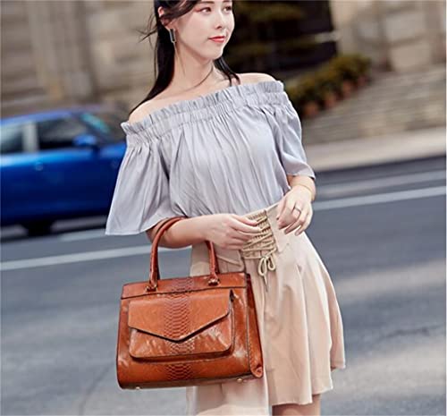 LDCHNH European and American Style Ladies Messenger Shoulder Bag Handbag Women Tote Bag (Color : D, Size : 30cm X 14cm X 25cm)