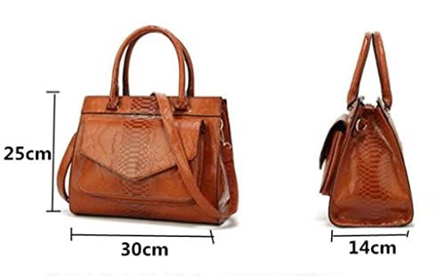 LDCHNH European and American Style Ladies Messenger Shoulder Bag Handbag Women Tote Bag (Color : D, Size : 30cm X 14cm X 25cm)