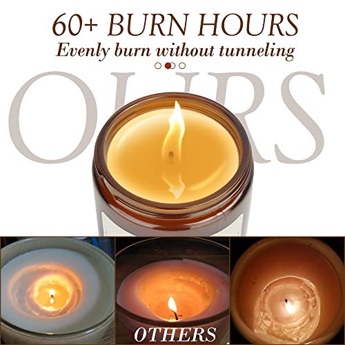 Candles for Home Scented, 60 Burn Hours 9oz Scented Candles, Stress Relief Gifts & Anxiety Items for Women, Birthday Gifts (Ebony Aloes)