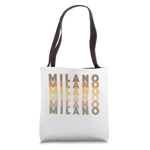 vintage milano italy apparel tote bag