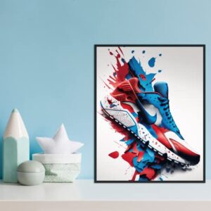 Hypebeast Sneaker Poster Sneakerhead Posters Set of 3 Unframed (8''x10'') Hypebeast Room Decor Cool Posters for Guys Bedroom Shoe Poster Sports Themed Wall Art Poster For Boys Room Wall Decor