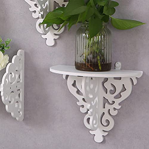 Cabilock Floating Wall Shelves 2pcs Wall-Mounted Flower Pot Stands Wall Hanging Sundries Shelf Flower Pot Organizer Wall Bookshelf